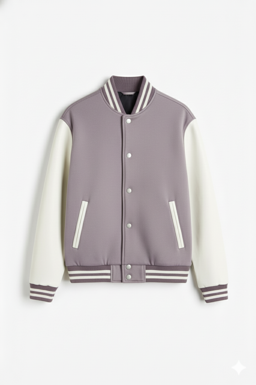 Lilac Lavender Varsity Jacket – Wrap Wolf